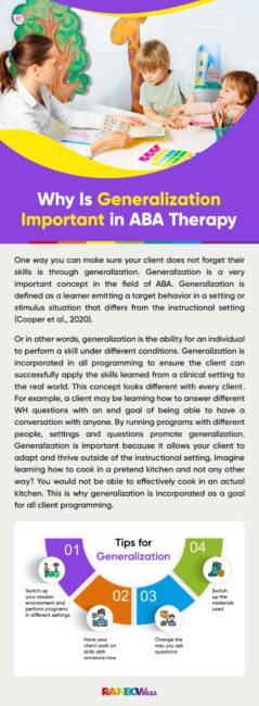 Importance of Generalization in ABA Therapy
