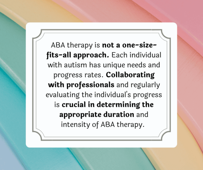 When to Stop ABA Therapy for Autism